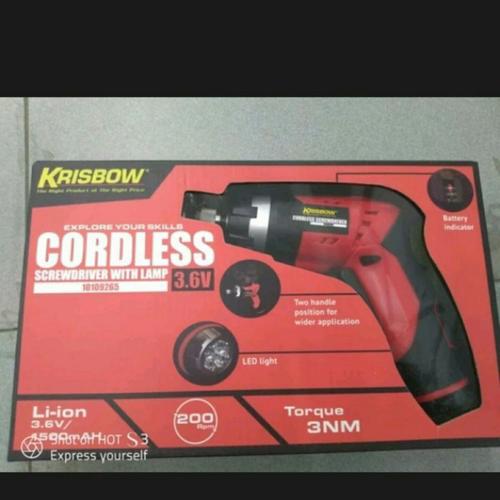 Jual Cordless Screwdriver Merk KRISBOW With Lamp - Jakarta Barat ...