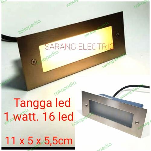 Jual lampu tangga led/ lampu tanam dinding tangga led 1 Watt stainlesst ...