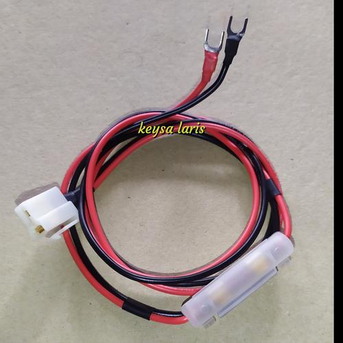 Jual Kabel DC Power Rig Alinco Rig icom Kenwood Yaesu - Kabel Serabut Putih - Kabel + Skun ...
