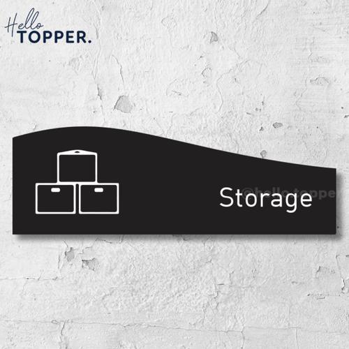 Jual Sign Board Storage Gudang Ekslusif Print Signage Akrilik - Hitam ...