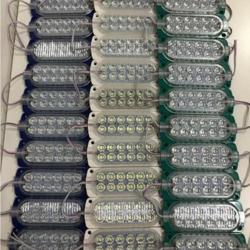 Jual Lampu mata 12 led 24v modul kolong truk bis bak samping - Putih ...