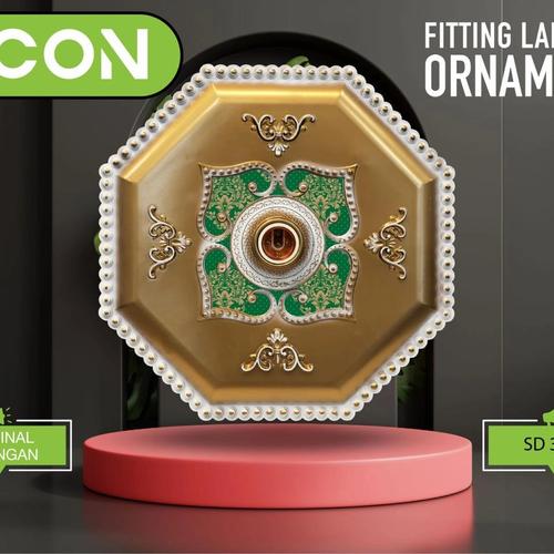 Jual FITTING LAMPU VICON FITING HIAS PLAFON ORNAMEN JUMBLO 30CM ...