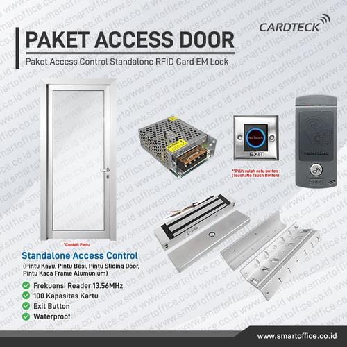 Jual PAKET ACCESS DOOR KARTU RFID MIFARE PINTU KACA SLIDING FRAME ...
