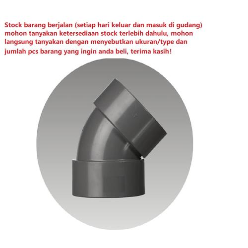 Jual Knee knie Keni 5" 5 inch elbow 45° 45 derajat PVC pipa siku D AW ...