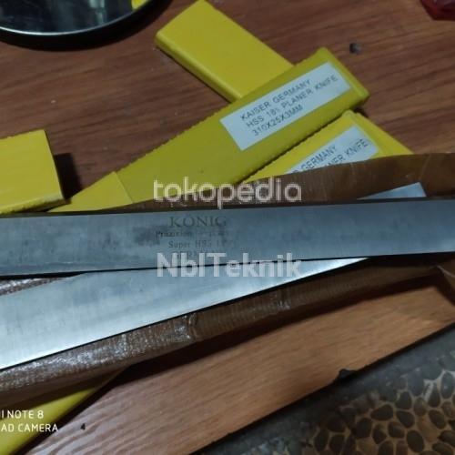 Jual PISAU PLANER KNIFE HSS 310mm × 25mm × 3mm KONIG GERMANY SERUT KAYU ...