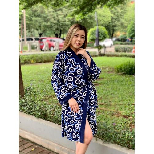 Jual Kimono Handuk Mandi Wanita Dewasa Jumbo Motif Angka - Merah ...