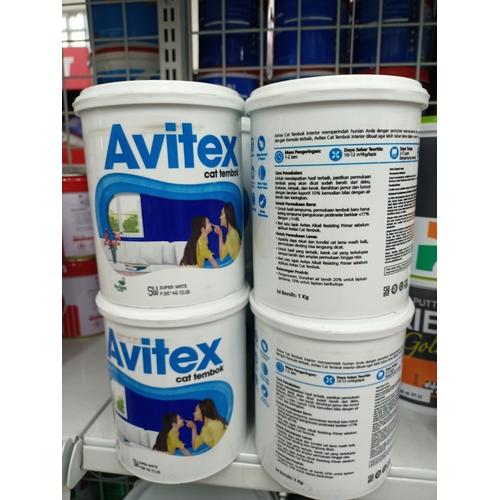 Jual 1kg SW Super White Avitex Cat Tembok Interior AVIAN PAINT - Kab ...