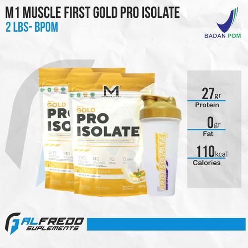 Promo M1 Muscle First Gold pro Isolate 2lbs BPOM Whey Protein Isolate ...