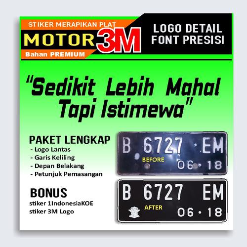 Jual STIKER PLAT MOTOR + 3M PREMIUM SERIES - Jakarta Timur - KOE ...