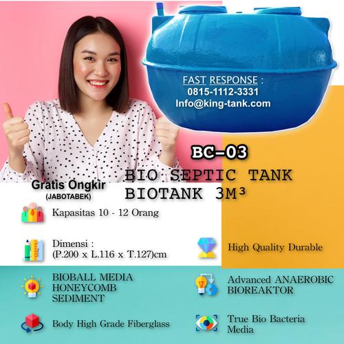 Jual TANGKI BIO Septic BIOTANK BIOFIL 3000 Liter / 3 m3 - Kab ...