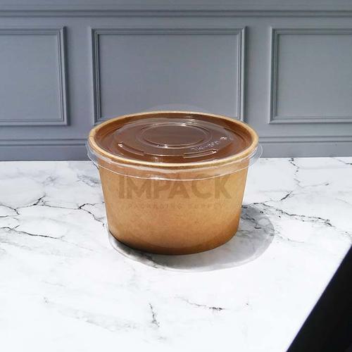 Jual Paper Bowl 650ml Brown Kraft + Tutup bening PET - Jakarta Barat ...