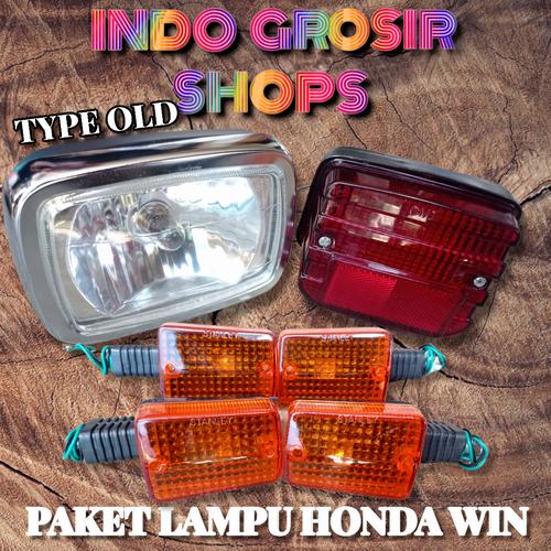 Jual lampu depan lampu sen riting lampu belakang honda win gl 100 g 125 ...