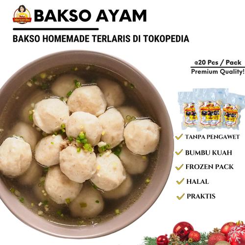 Jual Bakso Ayam isi 20 pcs (Frozen Food/Bakso Sehat) - Pakai Styrofoam ...