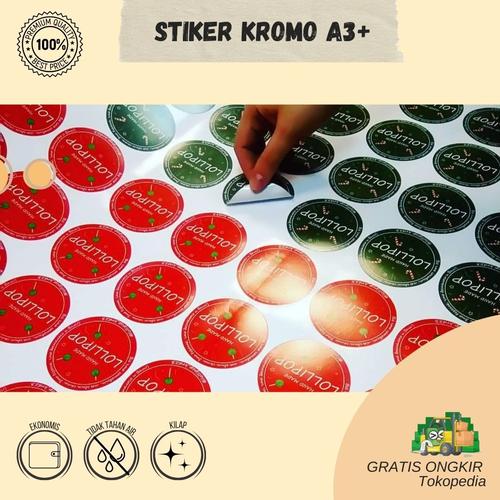 Jual Cetak Stiker / Sticker / Cromo, Kromo A3+ (Print + Cutting ...