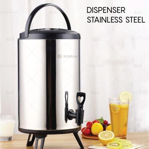 Jual Water tank Jug Dispenser Juice Teh Kopi Stainless steel - Hitam, 8 ...