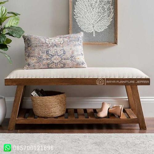 Jual BANGKU SOFA BENCH KURSI MINIMALIS 120x40x45cm KAYU JATI - Kab ...