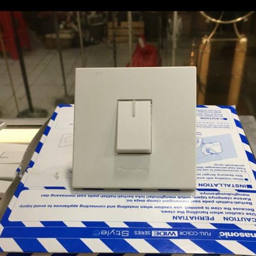 Jual panasonic putih white style saklar sakelar 1gang 1 gang single ...