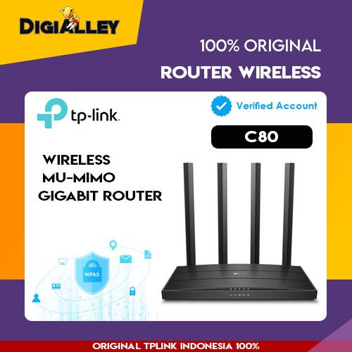 Jual Tplink Router C80 Wireless Dualband 4 Antennas MU-MIMO Gigabit ...
