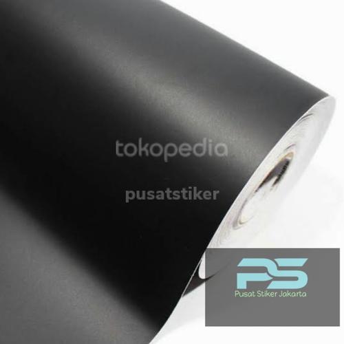 Jual stiker hitam polos/scotlet/sticker/doff/glosy/Roll an (120 cm x 50 ...
