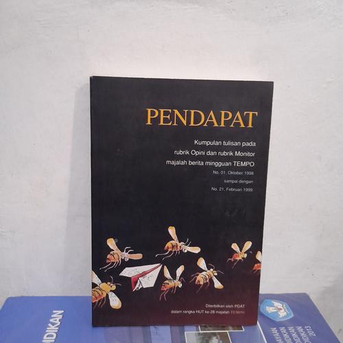 Jual ORI BUKU Pendapat Kumpulan Tulisan Rubrik Opini & Monitor Tempo ...