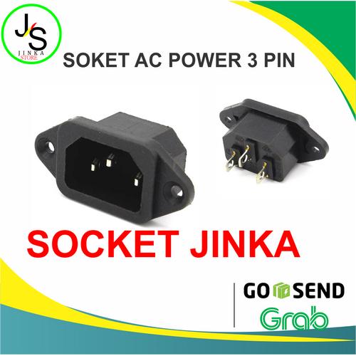 Jual Socket Mesin Cutting Jinka Power Socket Mesin Jinka Colokan 3 Pin ...