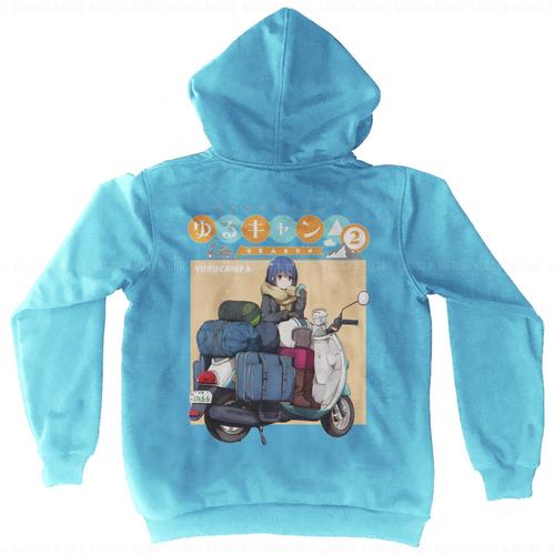 Jual Hoodie Sweater Rin Shima Anime Manga Yuru Camp Motosu High School ...