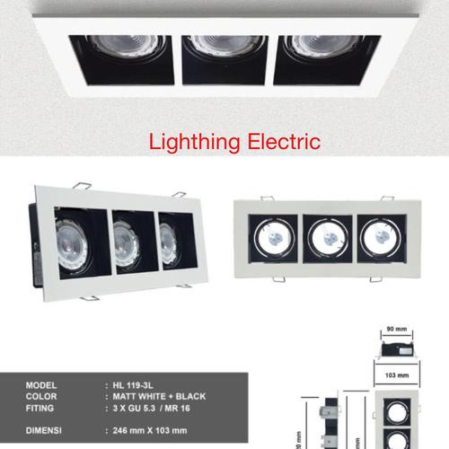 Jual Downlight led kotak 7w/spotlight kotak 7 watt /lampu sorot kotak ...