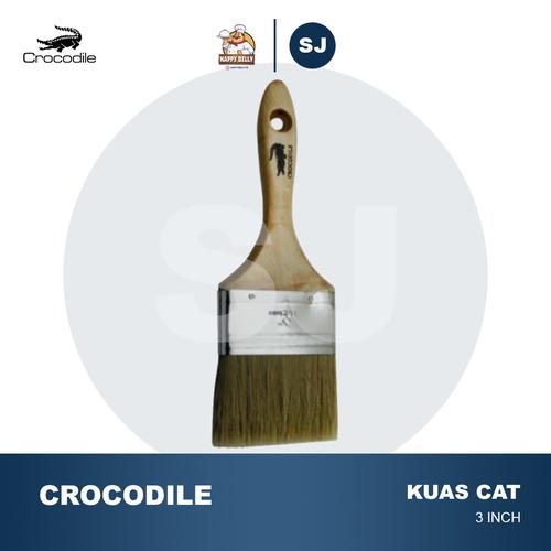 Jual KUAS CROCODILE/KUAS CAT UKURAN 3 INCH - KUAS MINYAK ORIGINAL BUAYA ...