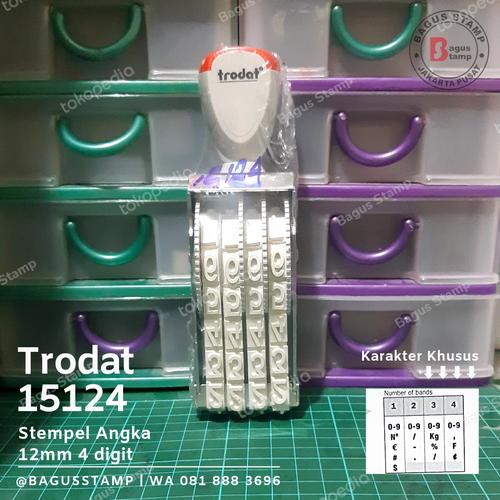 Jual Stempel Manual Angka 4 Digit 12mm Trodat 15124 ORIGINAL - Stempel ...