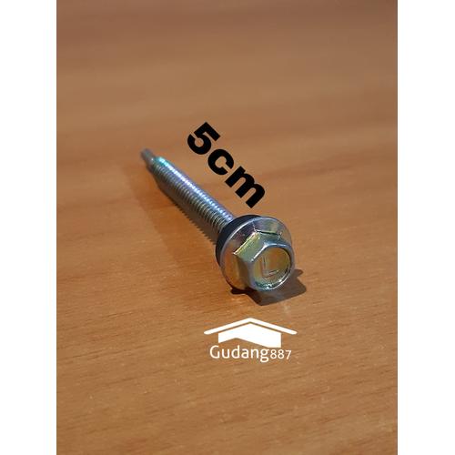 Jual Baut Roofing Camel 5cm / Baut Spandek / Mur Spandek per pcs - Kota ...