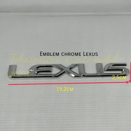 Jual Emblem logo Lambang tulisan huruf Lexus lexus chrome - Jakarta ...