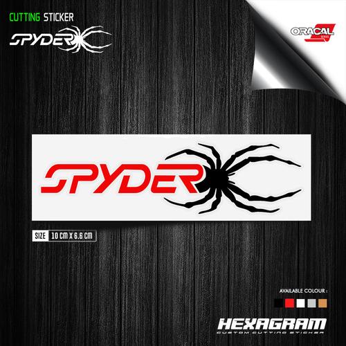 Jual Stiker Cutting SPYDER Kombinasi dua Warna | Cutting Sticker SPYDER ...