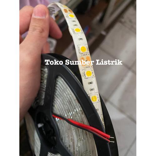 Jual Lampu led strip 5050 12volt ip44 gel mata besar white warmwhite 12 ...