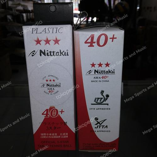 Jual Bola Ping Pong Nittaku SHA 40+ / Bola Tenis Meja isi 3 (putih) - Kota Medan - Mega Sports ...