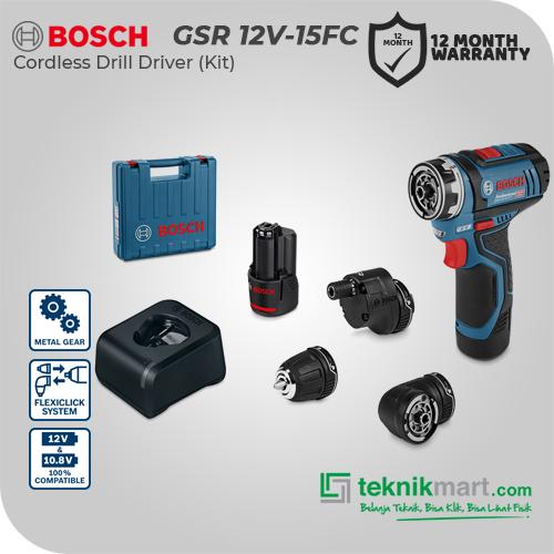Promo Bosch GSR 12V-15FC 12Volt Cordless Drill Driver / Bor Obeng ...