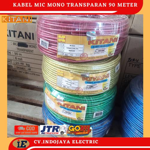 Promo Kabel Mic Mono Transparan 90 meter kitani - Merah - Kab. Banyumas ...