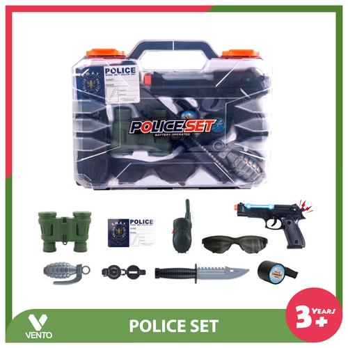 Jual B/O Police Set Kecil Mainan Police Set Anak Polisi - Hijau ...