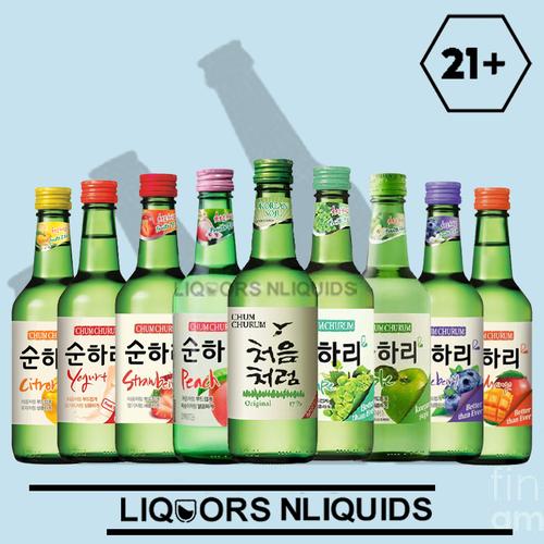 Promo Lotte ChumChurum Korea Soju Complete Package All Flavors 9Botol ...