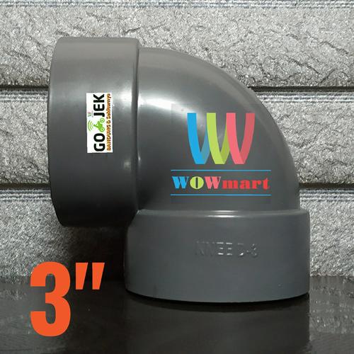 Jual Keni 3 " Inci Polos PVC Belokan Knee Elbow - Kota Bandung - WOW ...