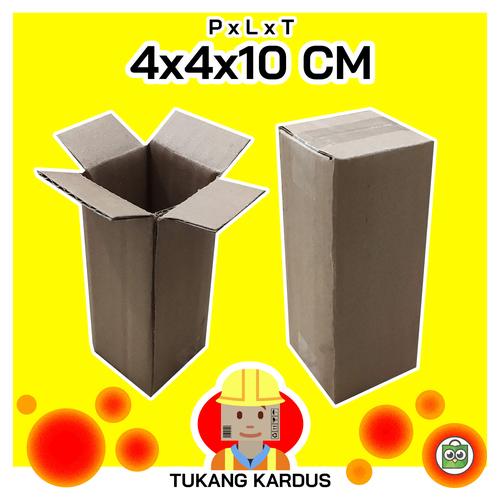 Jual KARDUS BOX uk 4x4x10 CM Kotak Packaging Corrugated SHEET POLOS ...