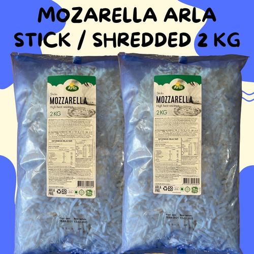 Jual Arla Stick Mozarella 2KG/ Mozarella Parut / Mozarella Shredded ...