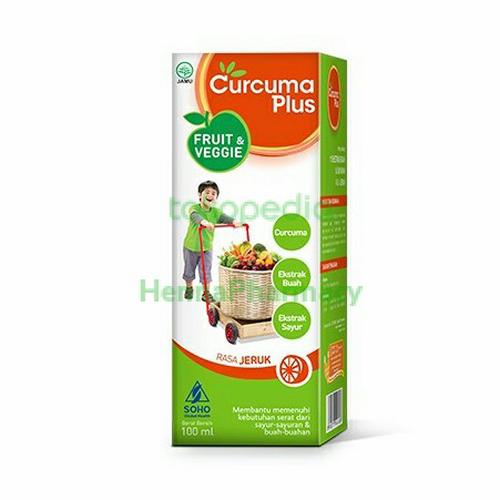 Jual Curcuma Plus Fruit & Veggie Orange 100 ml Multivitamin Anak - Kota ...