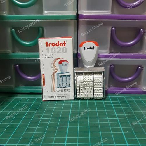 Jual Trodat 1020 Stempel Tanggal Manual 5mm STD Line Dater Stamp Manual ...
