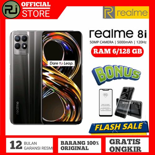 Jual REALME 8i RAM 6/128 GB CAMERA 50MP,BATREI 5000MAH RESMI ORIGINAL ...