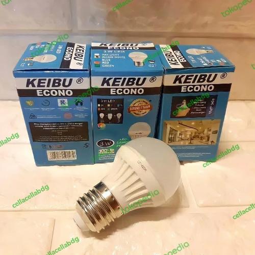 Jual LAMPU LED E27 SOOK / KEIBU ( KUNING / PUTIH ) - 3W PUTIH KEIBU ...