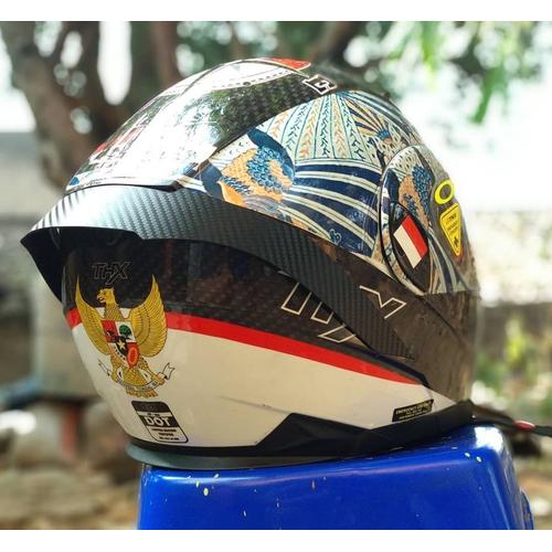 Jual SPOILER KYT 2 VISION DAN X ROCKET SPOILER CARBON Ink Kyt Asv Axio ...