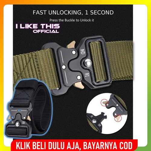 Jual Ikat Pinggang Gesper tactical pria military Army - Hijau Army ...