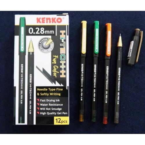 Jual KENKO GEL PEN HI-TECH 0.28 MM FUN COLOR - Biru - Kota Tangerang ...