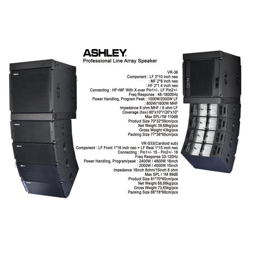 Jual Paket Profesional Mini Line Array ASHLEY Speaker Aktif ...