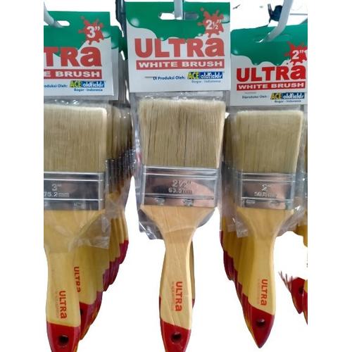 Jual KUAS ULTRA WHITE BRUSH 1 INCH / 2 INCH / 3 INCH / 4 INCH ACE - 4 ...